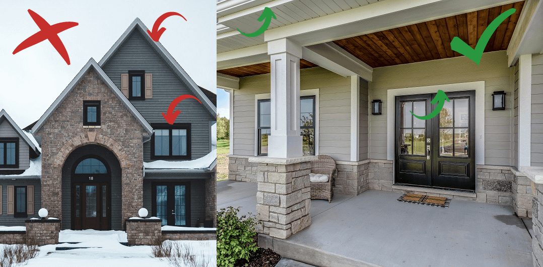 Fascia, soffite et cadrages: la bonne combinaison de couleur?